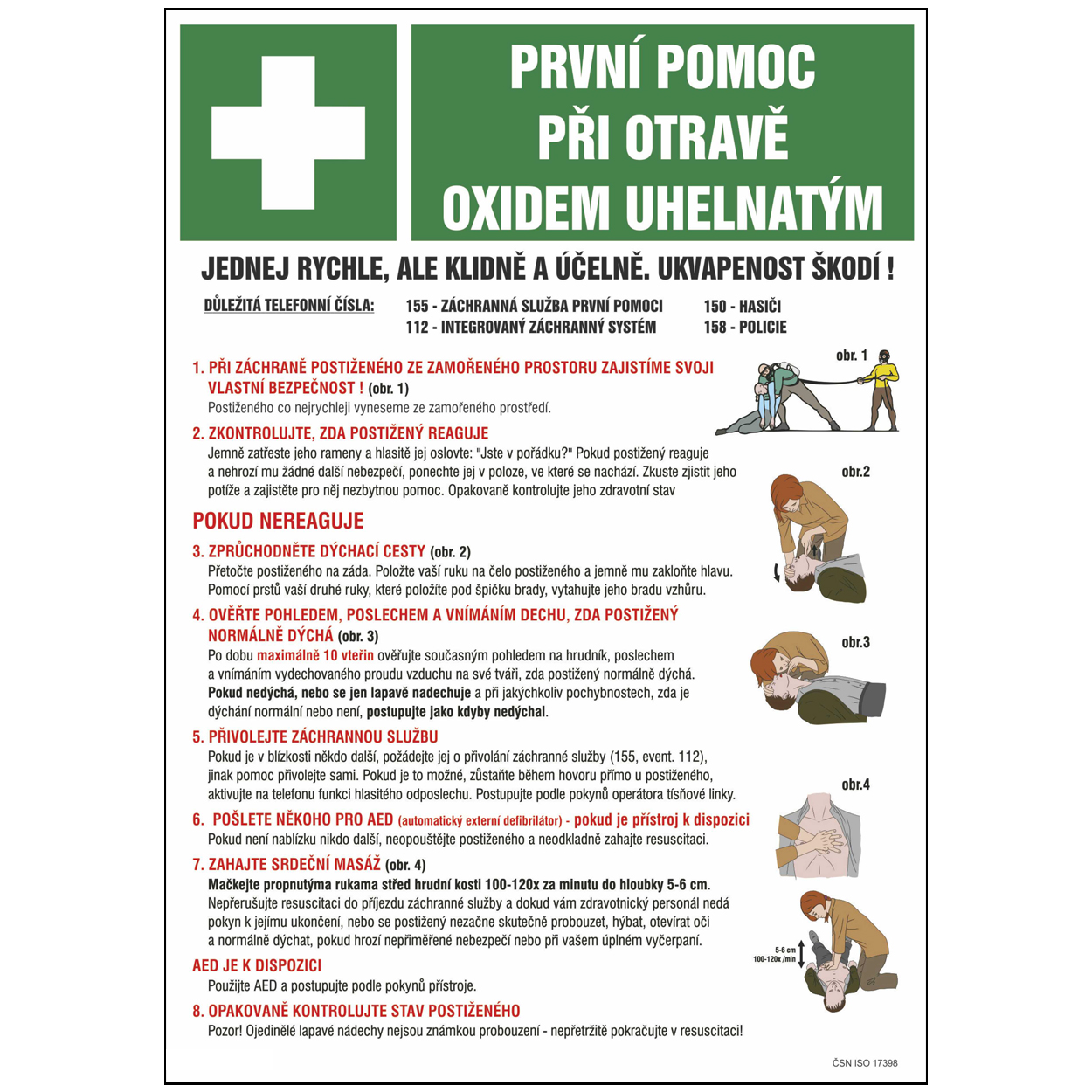 Značka První pomoc při úrazu popálením a opařením | NÁDRŽE NA PALIVO.CZ