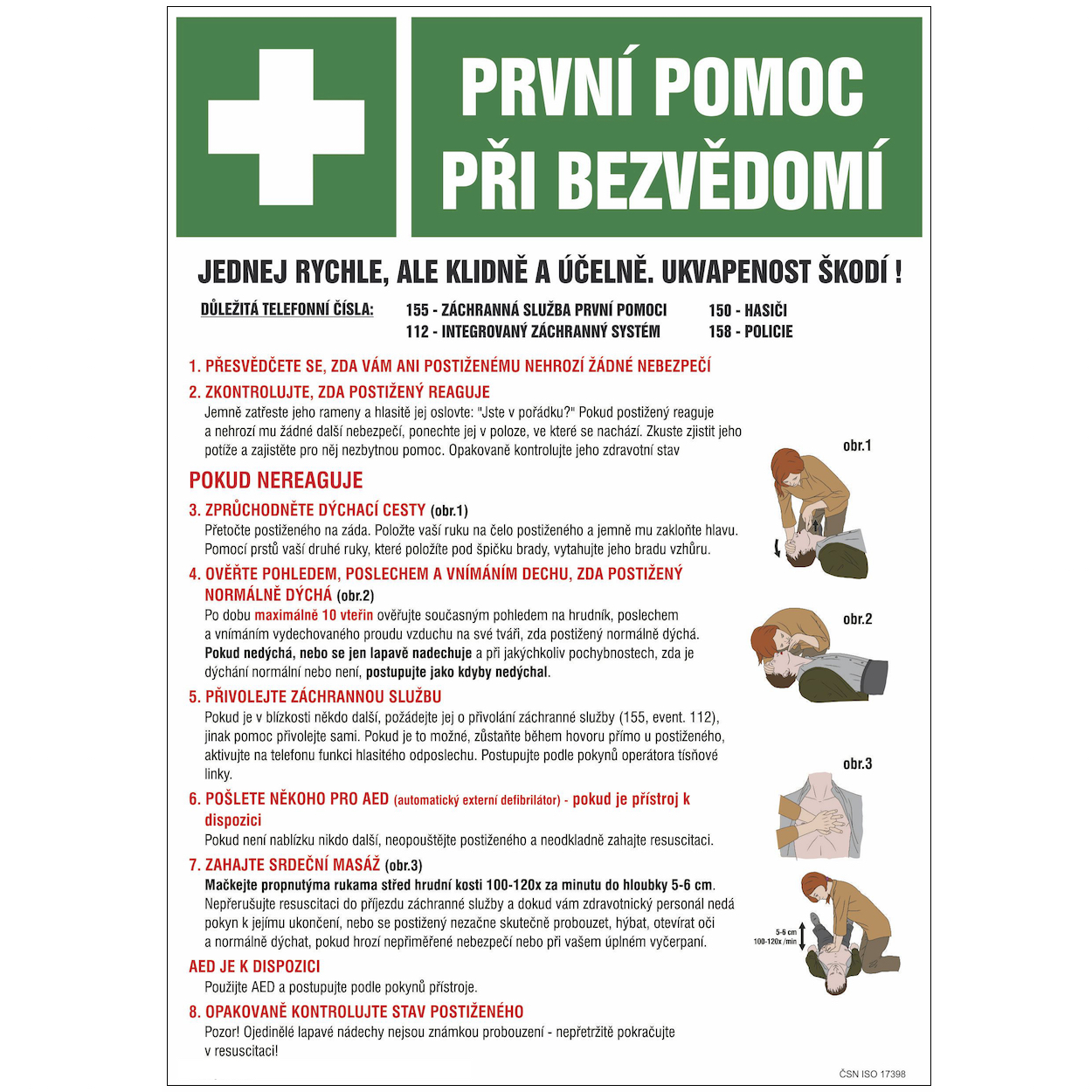 Značka První pomoc při úrazu popálením a opařením | NÁDRŽE NA PALIVO.CZ